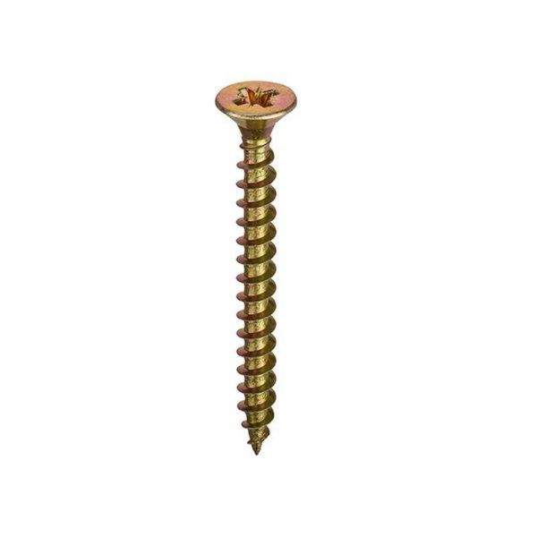 Chipboard Woodscrew - 3.5 x 30mm - PZ2 CSK ZYP. Screw Centre: The ...
