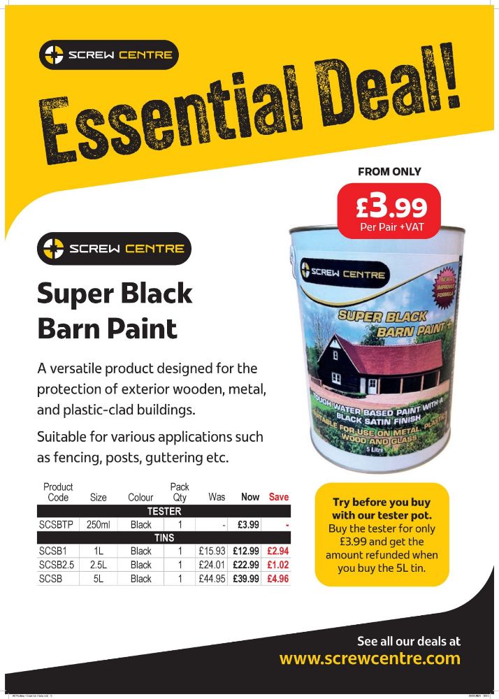 Essential Deals 6. Screw Centre: The Ultimate Source for Screws and Fixings