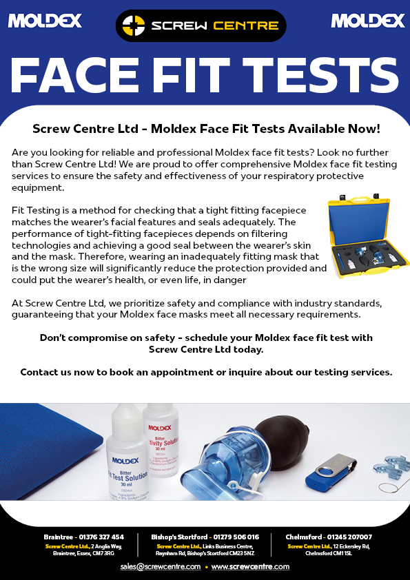Moldex Face Fit Test. Screw Centre: The Ultimate Source for Screws and ...
