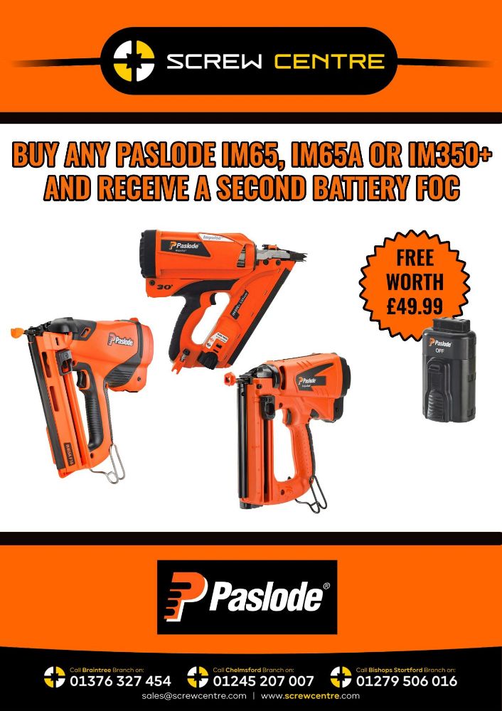 Paslode Battery Offer. Screw Centre: The Ultimate Source for Screws and ...